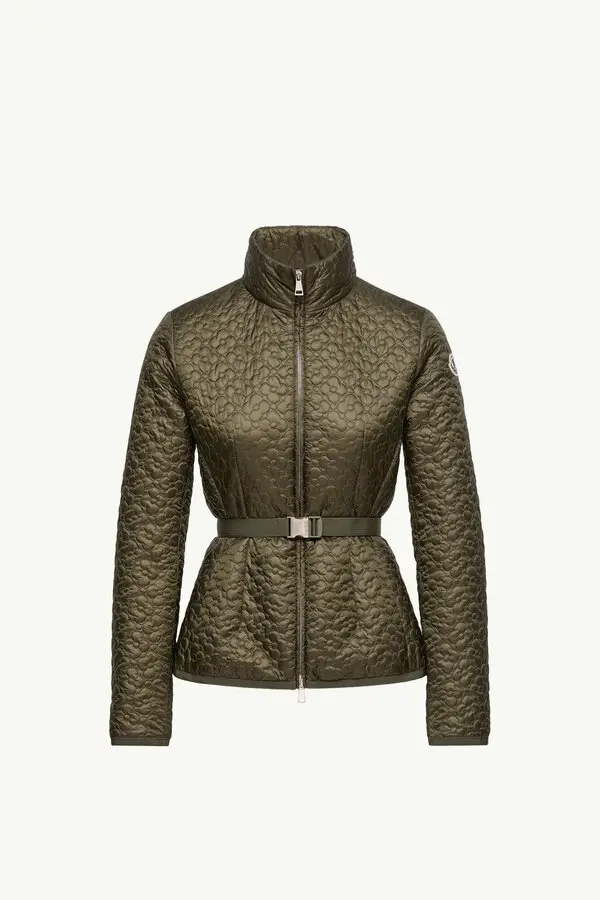 Moncler Geranium Floral-quilted Short Down Jacket