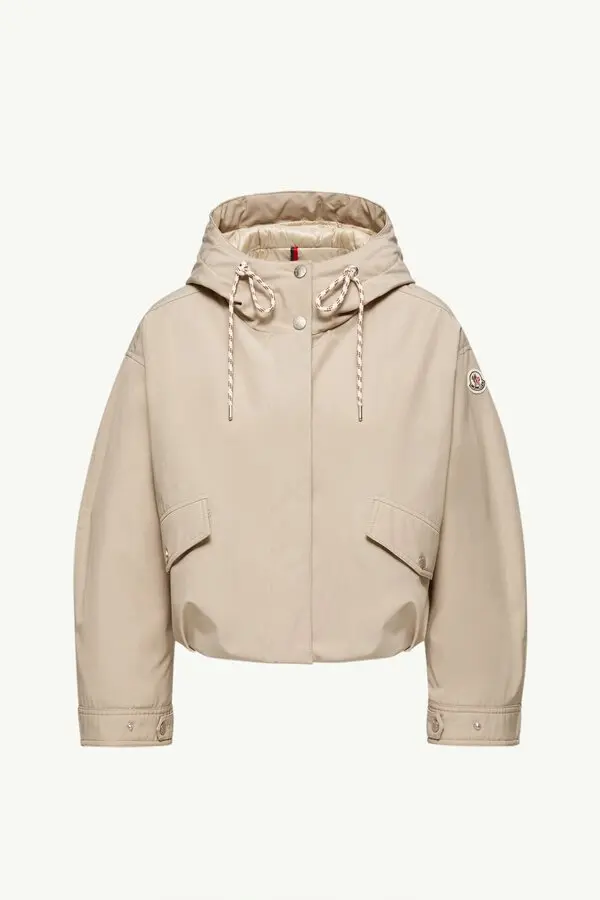 Moncler Eucalyptus Hooded Short Down Jacket