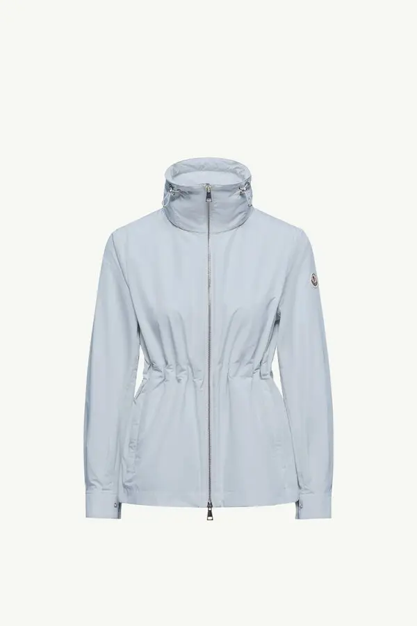Moncler Enette Hooded Short Parka - Blue