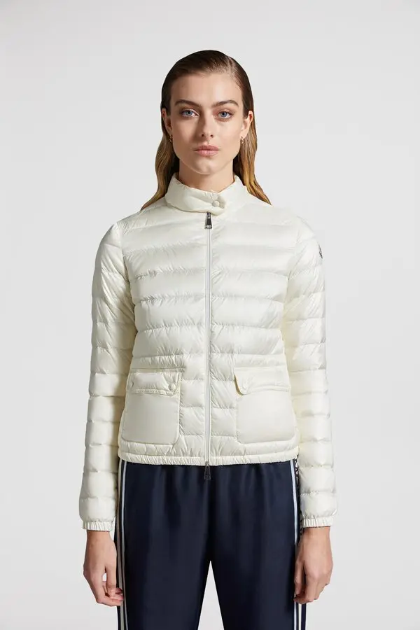 Moncler Lans Short Down Jacket - White