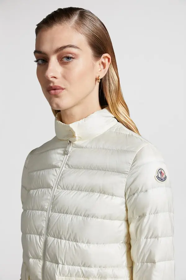 Moncler Lans Short Down Jacket - White