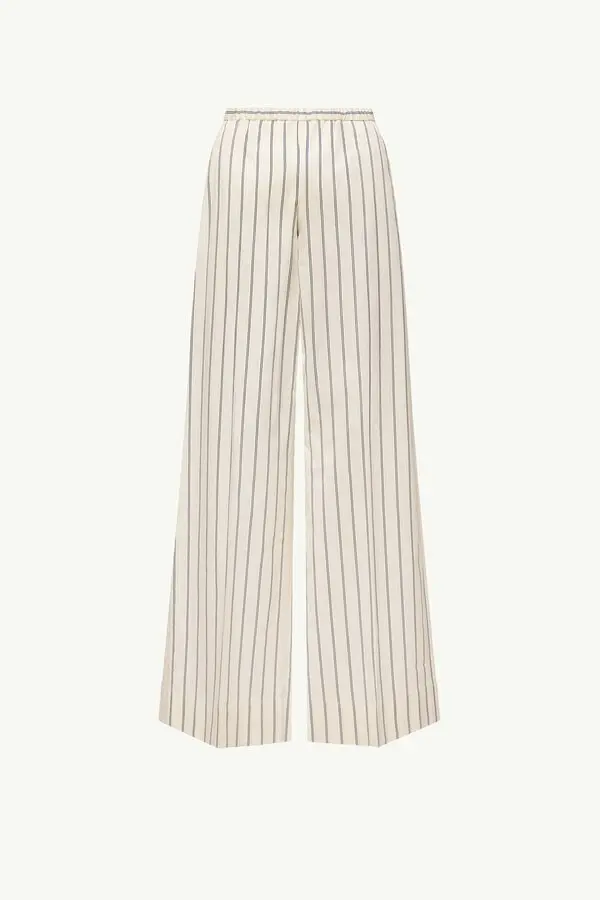Moncler Striped Cotton & Silk Pants
