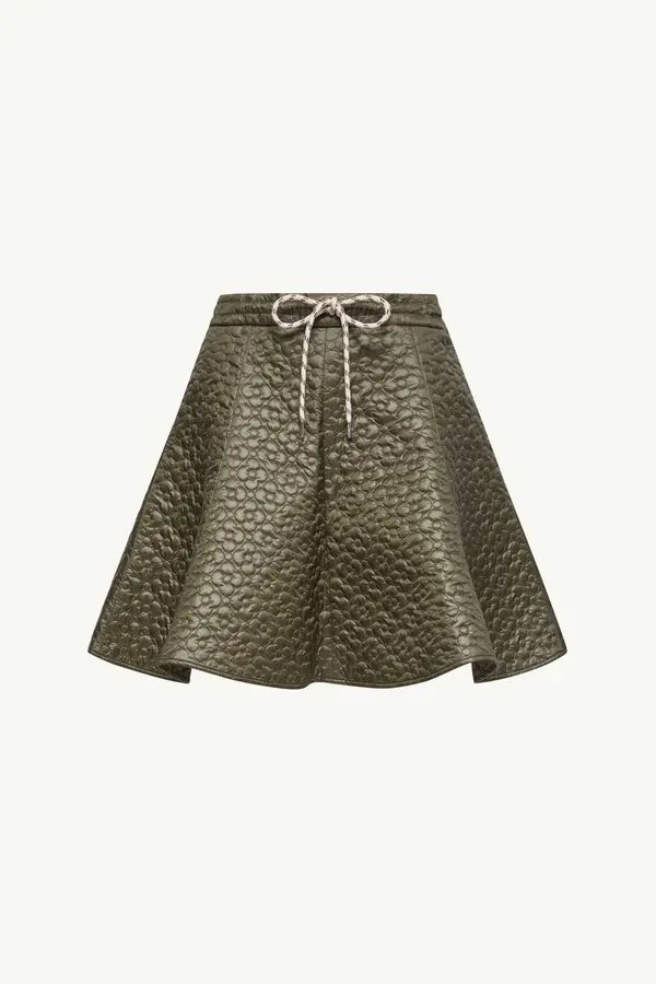 Moncler Floral-quilted Padded Mini Skirt