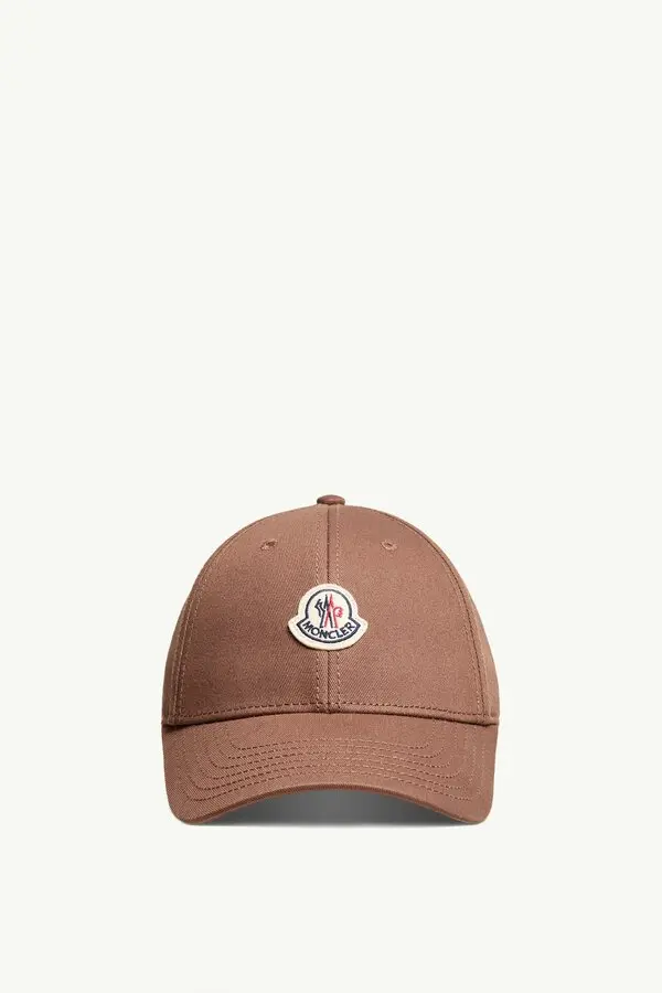 Moncler Gabardine Baseball Cap - Brown