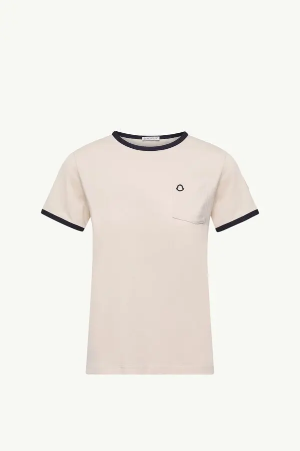 Moncler Embroidered Logo Cotton T-shirt