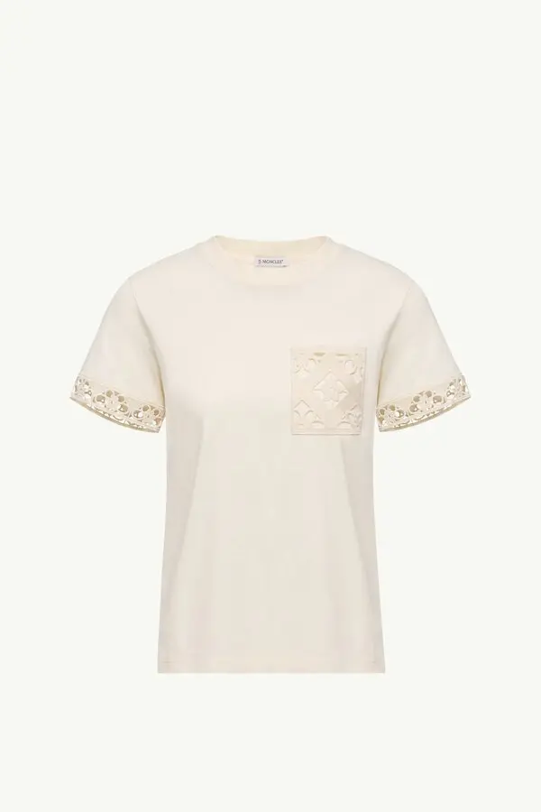 Moncler Macramé-trimmed Cotton T-shirt