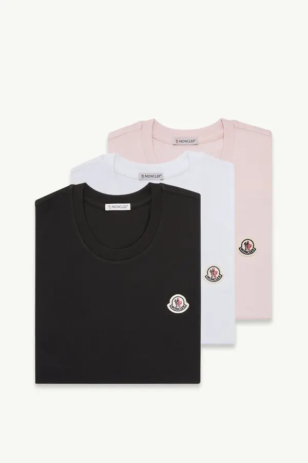 Moncler Logo Patch Cotton T-shirt