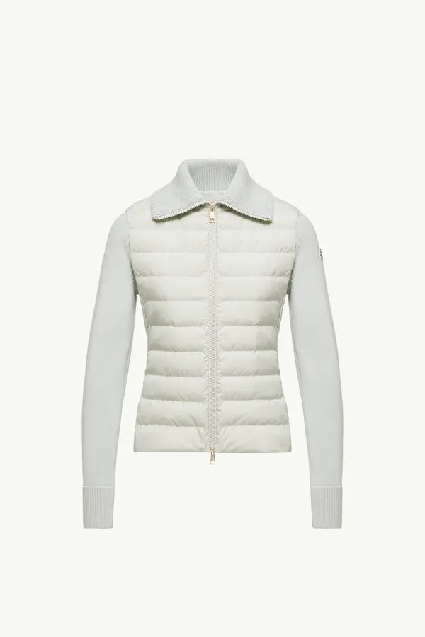 Moncler Padded Wool Zip-up Cardigan