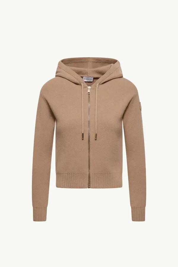 Moncler Cashmere & Wool Zip-up Hoodie