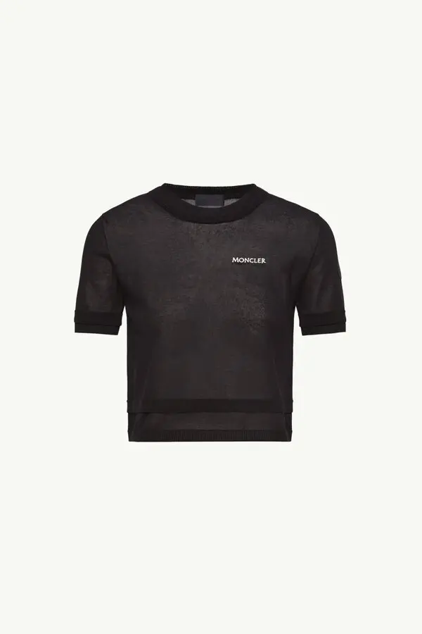 Moncler Double-trimmed Cotton T-shirt - Blue