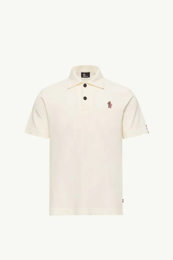 Moncler Logo Patch Polo Shirt - White