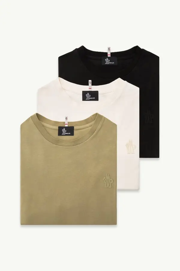 Moncler Logo Patch Cotton Blend T-shirt
