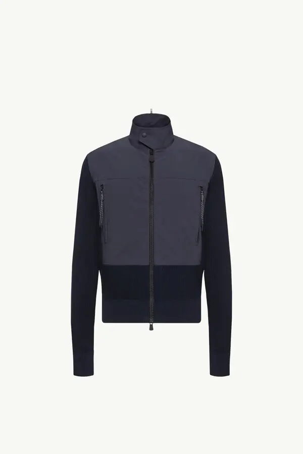 Moncler Padded Zip-up Cotton Cardigan