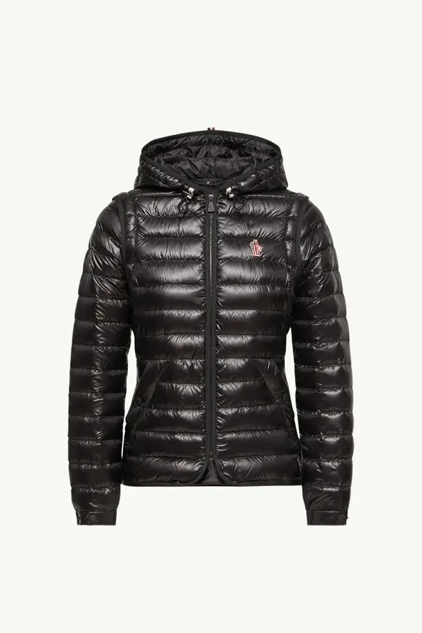 Moncler Karura 2-in-1 Hooded Short Down Jacket - Black