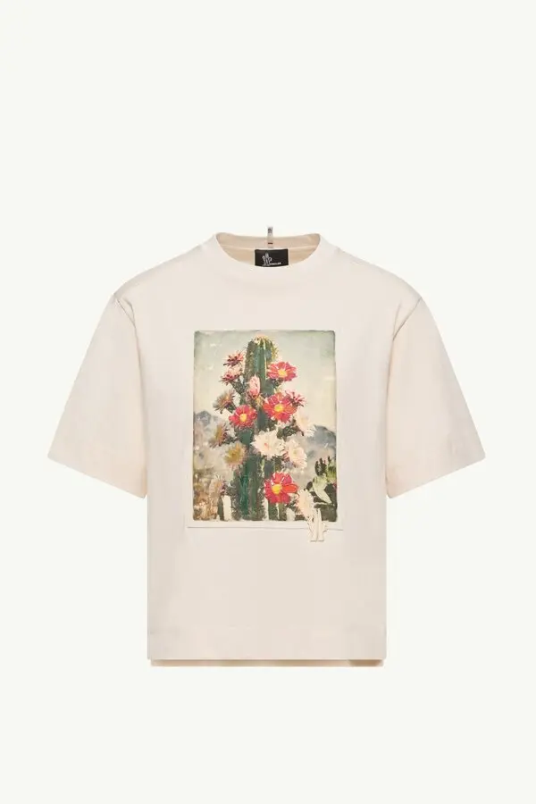 Moncler Landscape Print Cotton T-shirt