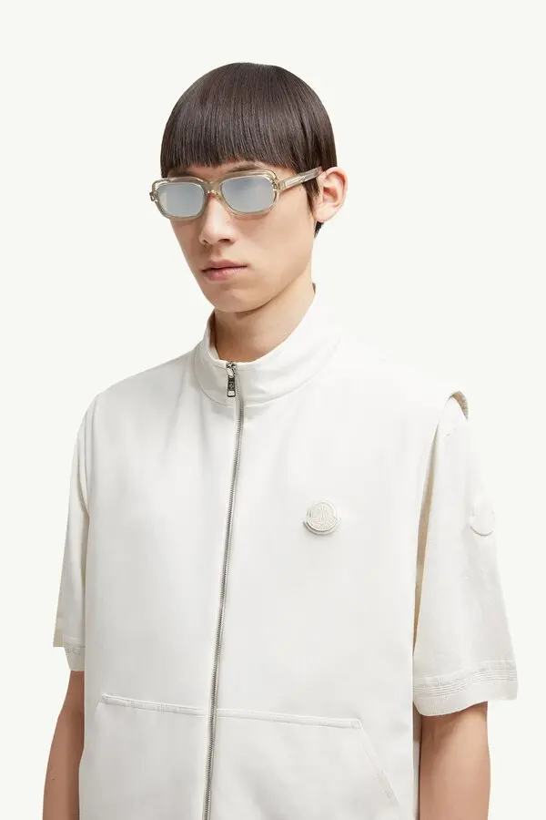 Moncler Suntrap Rectangular Sunglasses