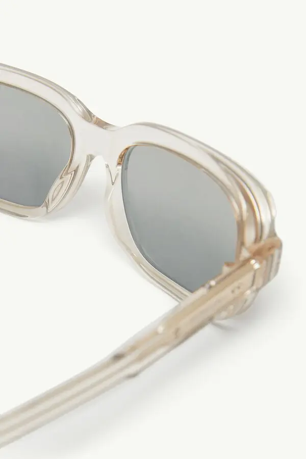 Moncler Suntrap Rectangular Sunglasses