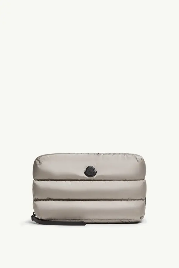Moncler Caradoc Quilted Beauty Case - Grey