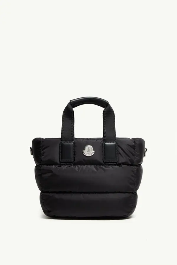 Moncler Mini Caradoc Quilted Nylon Tote Bag - Black
