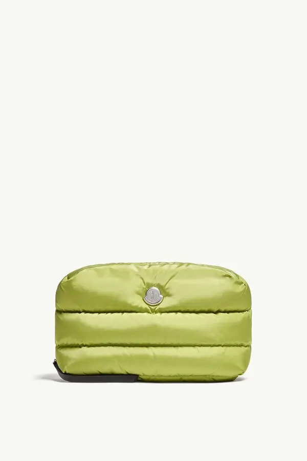 Moncler Quilted Beauty Case - Green