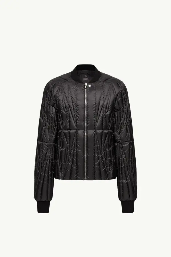 MONCLER + RICK OWENS Geocamo Flight Down Bomber Jacket - Black
