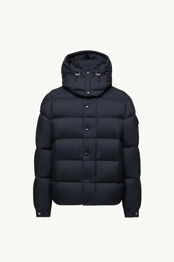 Moncler Maya 70 Hooded Short Down Jacket - Blue