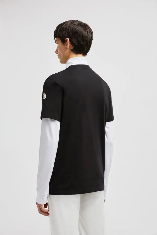 Moncler Monogram Cotton T-shirt - Black