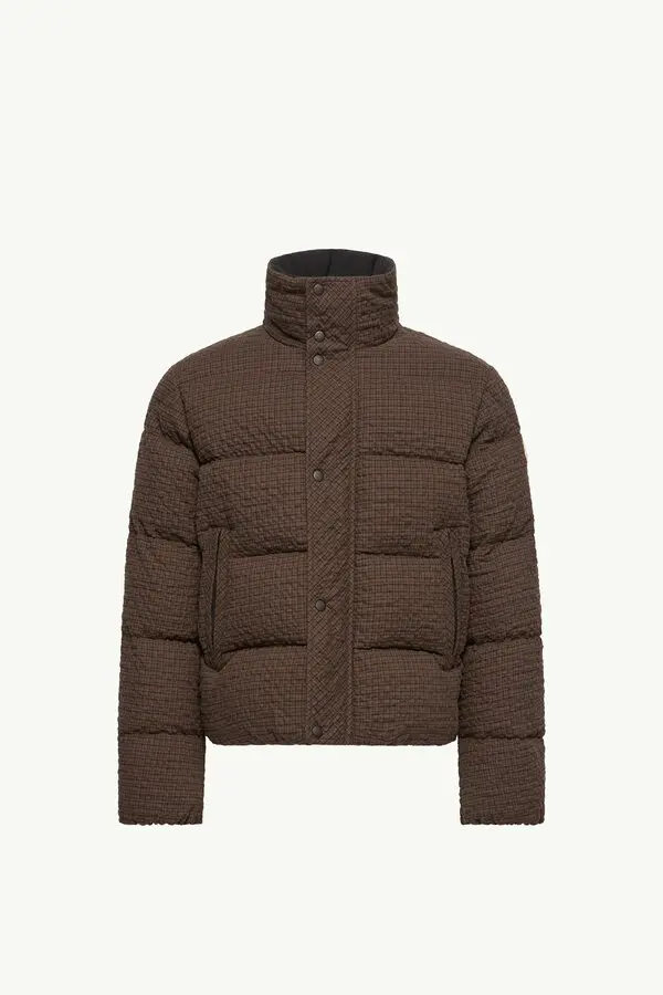 Moncler Oronte Cotton Flannel Short Down Jacket