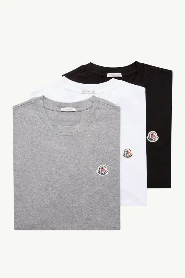 Moncler Logo Patch Cotton T-shirt