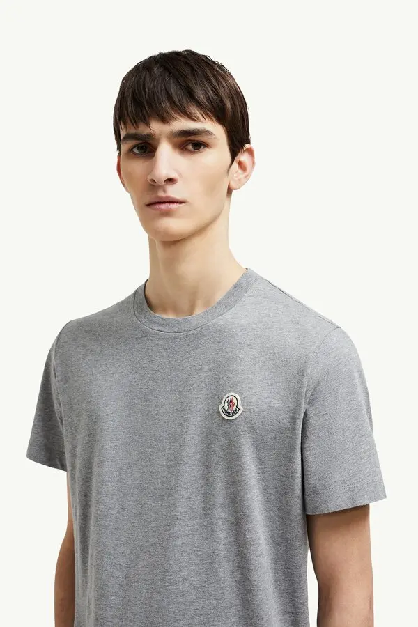 Moncler Logo Patch Cotton T-shirt