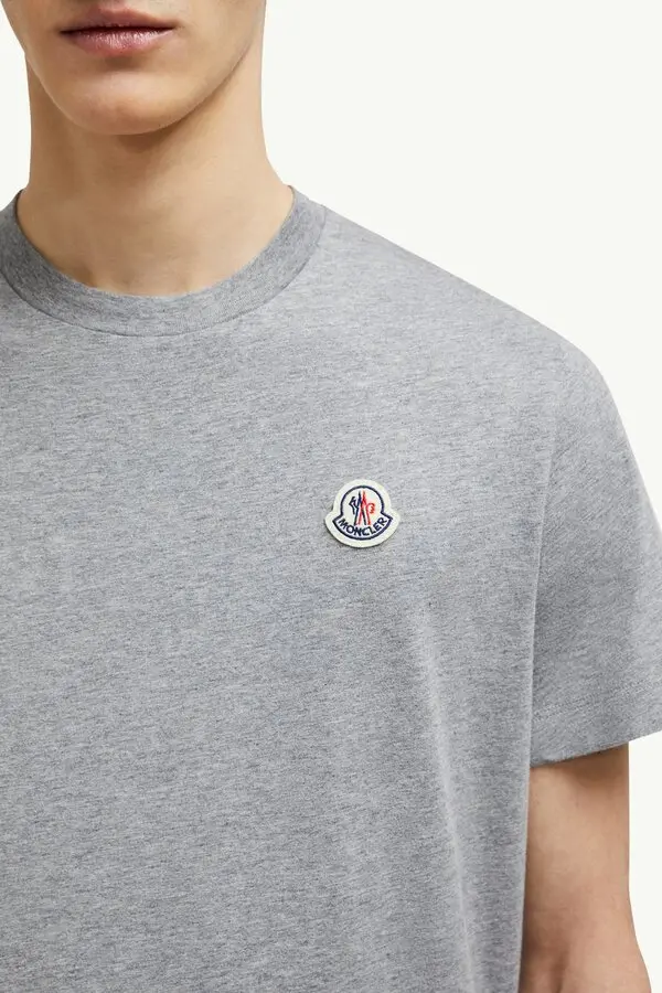 Moncler Logo Patch Cotton T-shirt