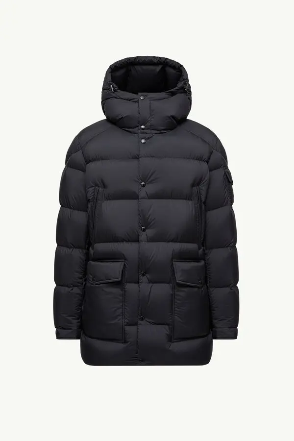 Moncler Bretagne Hooded Mid-length Down Jacket