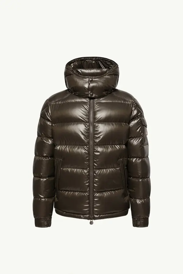 Moncler Maya Hooded Short Down Jacket - Green