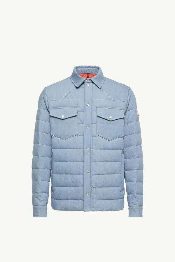 Moncler Tiriol Denim Down Shirt Jacket