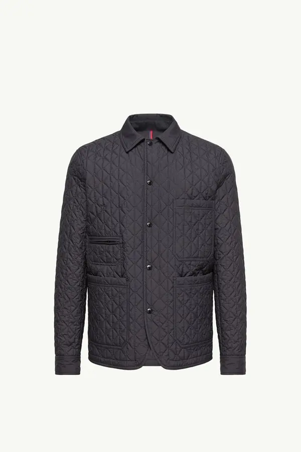 Moncler Theoline Diamond-quilted Padded Jacket - Blue