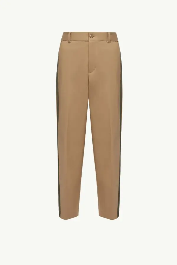 Moncler Tailored Cotton Blend Pants - Beige