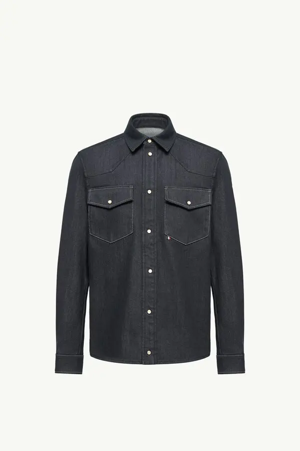 Moncler Denim Long Sleeve Shirt