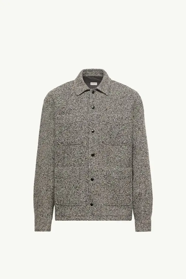 Moncler Melange Wool Blend Shirt