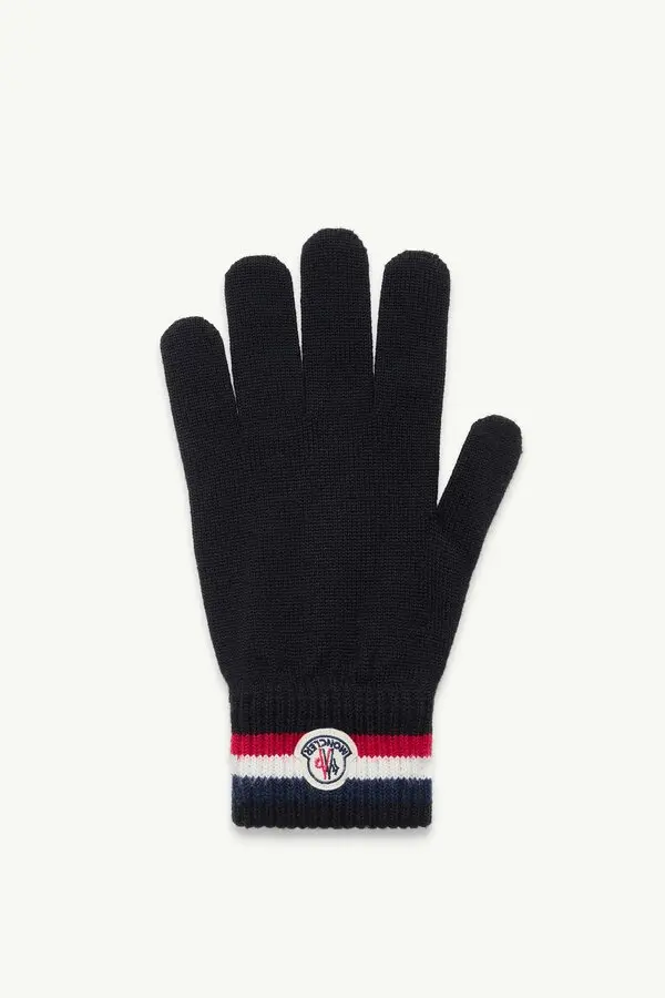 Moncler Tricolor Wool Gloves