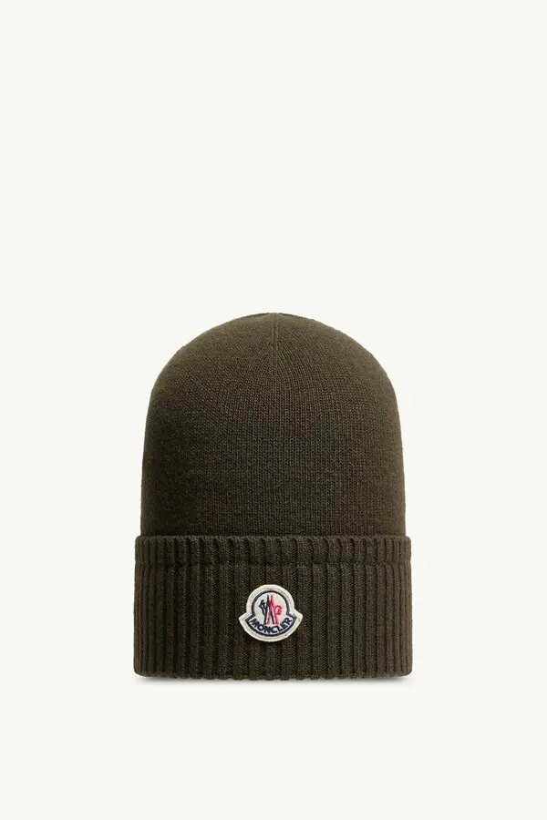 Moncler Wool & Cashmere Blend Knit Beanie