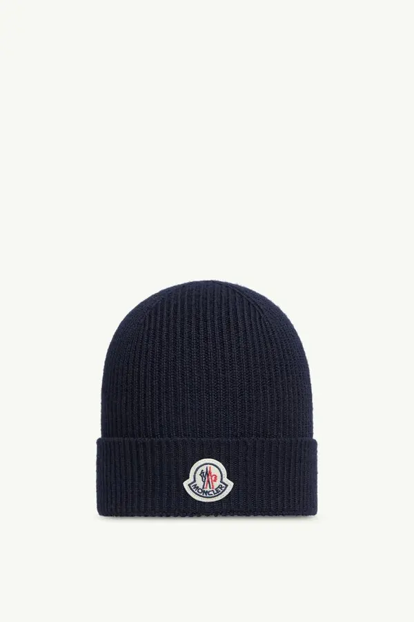Moncler Wool Beanie - Blue