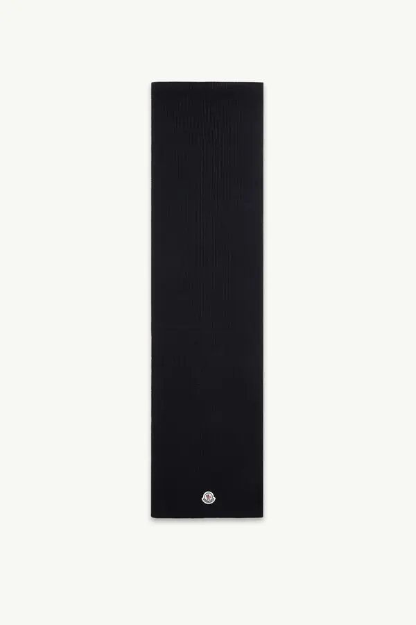 Moncler Wool Scarf - Black