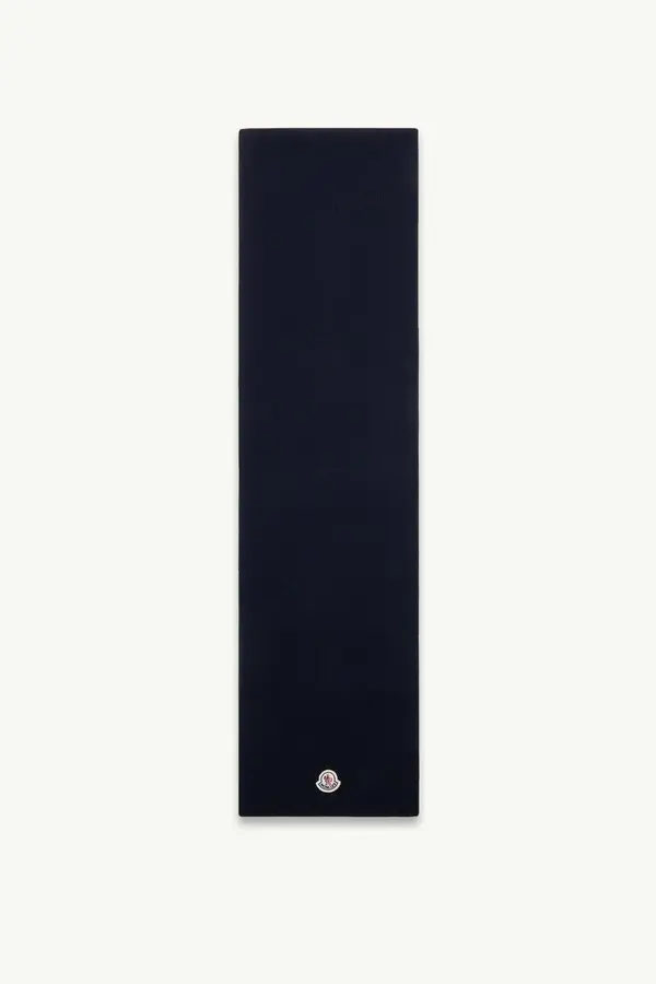 Moncler Wool Scarf - Blue