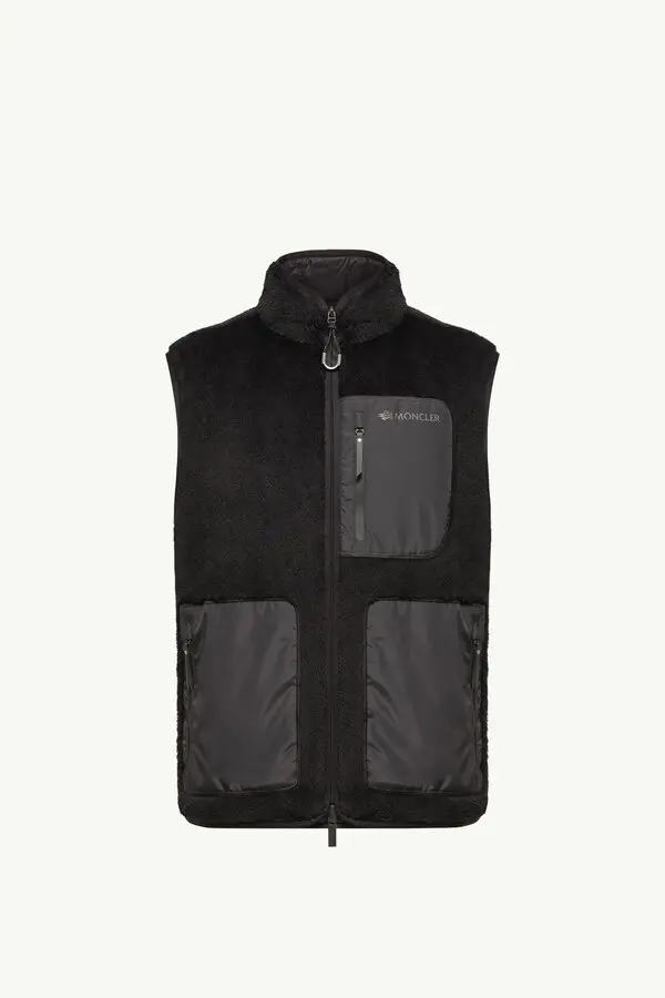 Moncler Teddy Fleece Reversible Down Vest