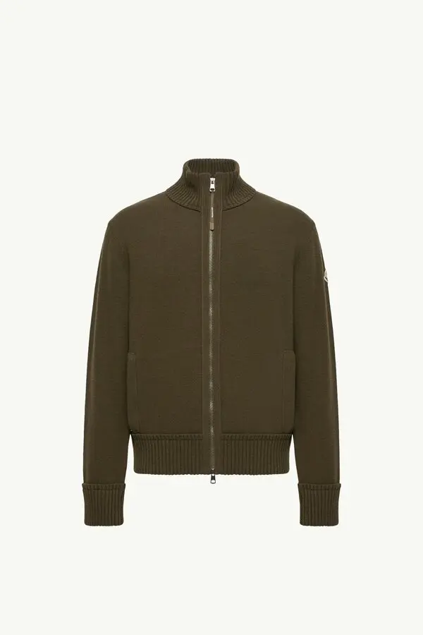 Moncler Cashmere & Wool Zip-up Cardigan