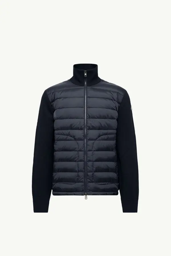 Moncler Padded Zip-up Cardigan - Blue
