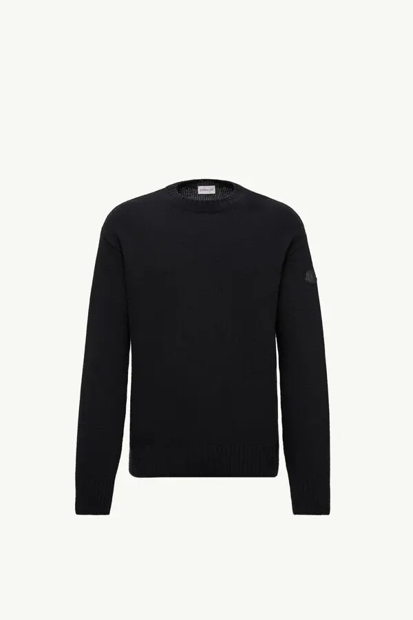 Moncler Wool & Cashmere Blend Sweater - Black