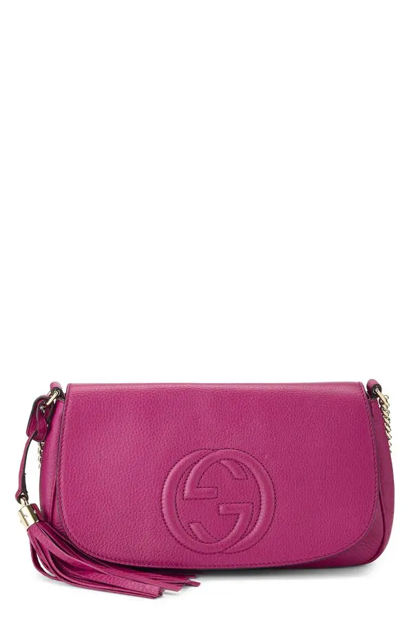 Gucci Soho Flap Crossbody Bag - Pink