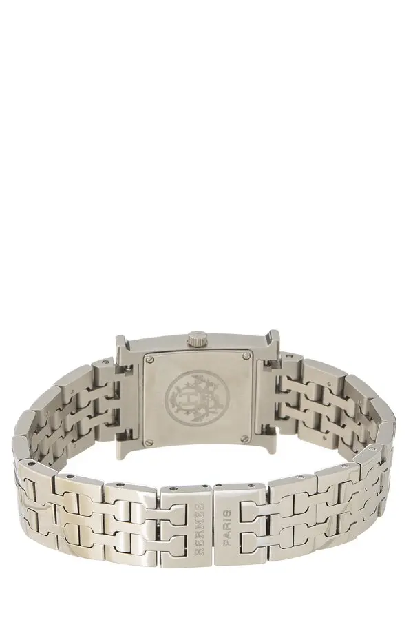 Hermès Stainless Steel Heure H Watch