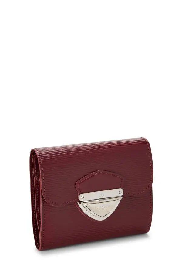 LOUIS VUITTON Rubis Epi Joey Wallet